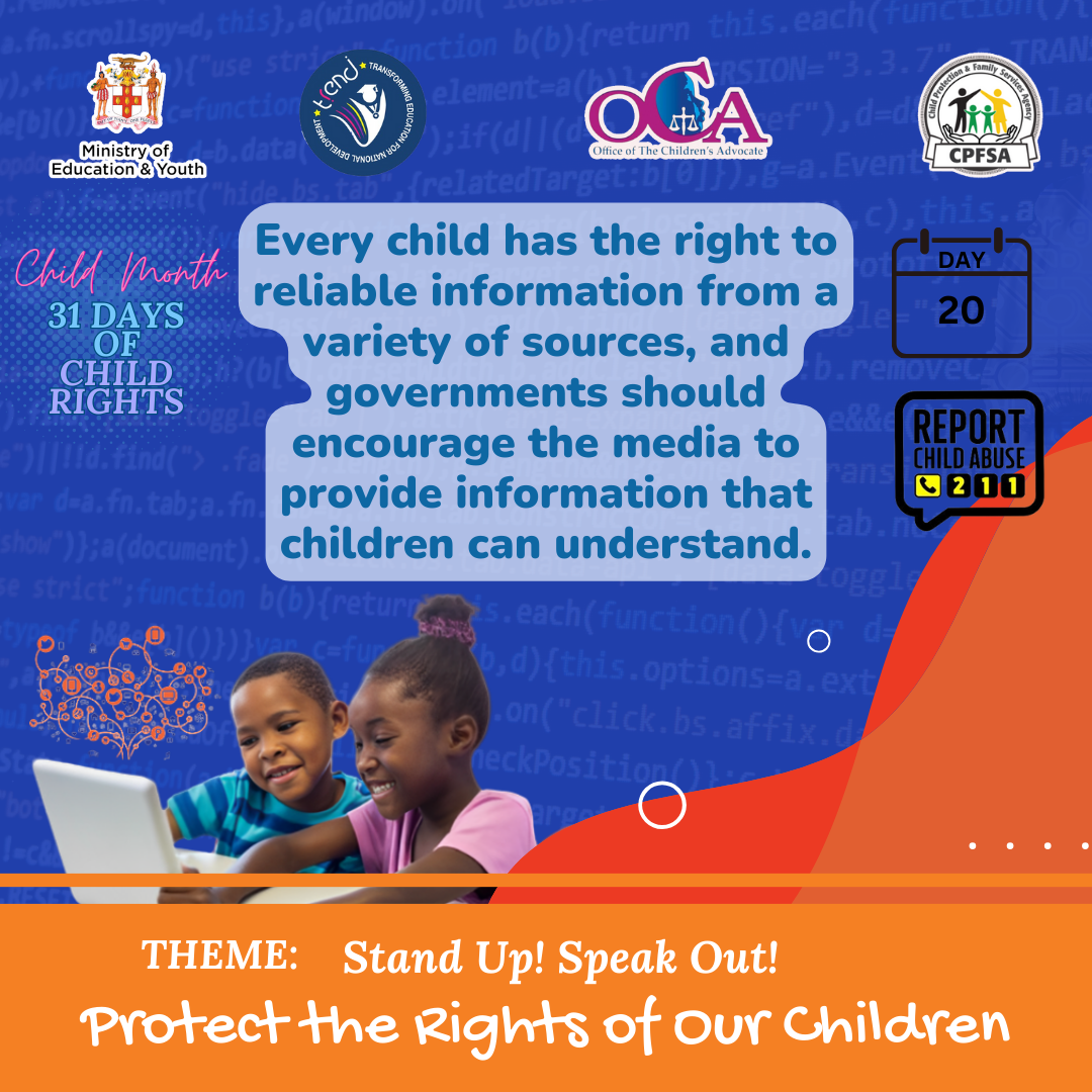 Ministry of Education and Youth – Every Child Can Learn, Every Child ...